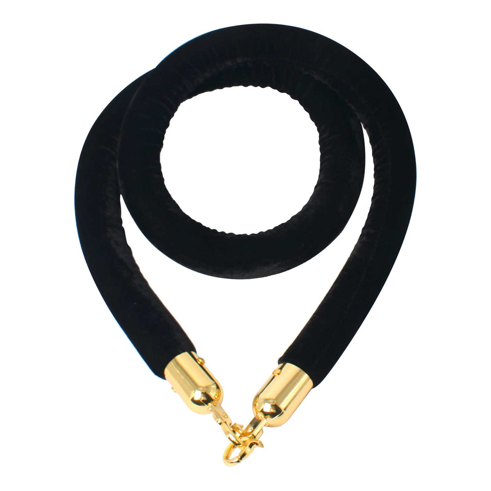 Black rope 1.5 m for Gold queuing barrier post