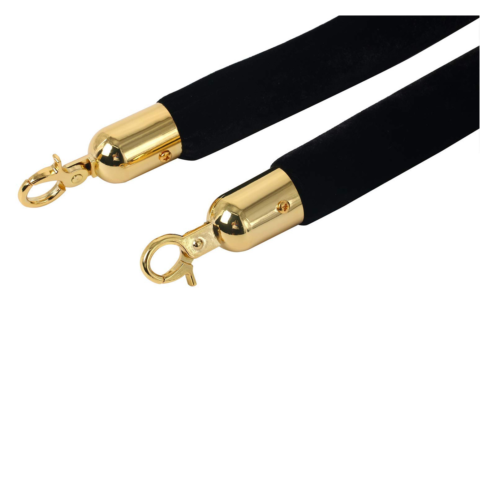 Black rope 1.5 m for Gold queuing barrier post